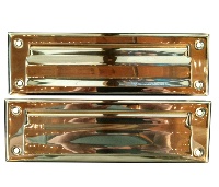 Ultra Hardware 67023 Deluxe Solid Brass Letter Slot