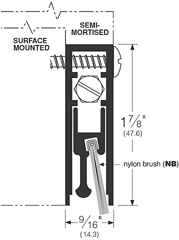 Pemko 4131CNBL Automatic Door Bottom