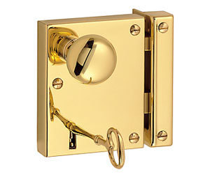 Baldwin 5602-055 LH Polished Nickel with Lifetime Finish Small Vertical ...