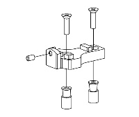 VON DUPRIN 050190 US28 5654/5754 Bottom Fitting