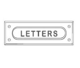 Ultra Hardware 67040 Aluminum Push-In Spring Loaded Flap, Letter Slot
