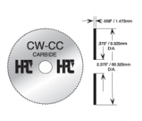 HPC-CW-CC Carbide Slotter Cutter (.058 Thick)