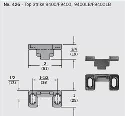 9400 Surface Vertical Rod Exit Devices
