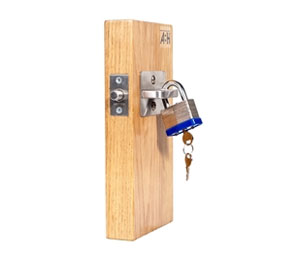 ABH 1884A Slide Bolt Padlock Latch with 2-3/4" Backset & ASA Strike ...