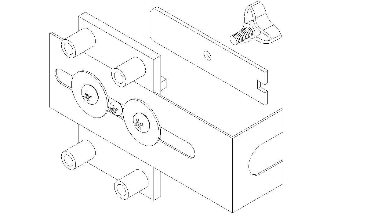 ABH 6000-JIG Drilling Jig for 6000 Series Hospital Latches