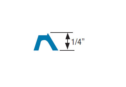 Accurate 990931E 42" Extruded Aluminum Saddle Elevator - 1/4"H