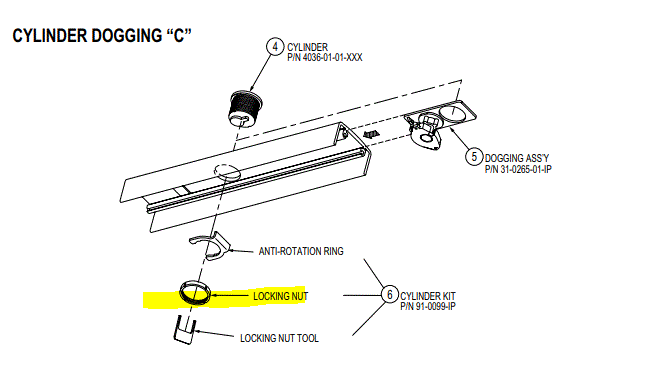 Adams Rite 23-0736 Locking Nut