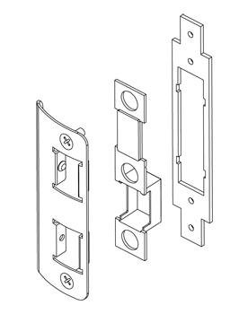 Adams Rite 4901-02 Box Strike-Radius