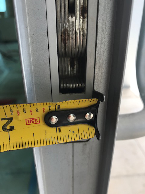 Adams Rite MS1850S-050 Hookbolt w/Plain Faceplate