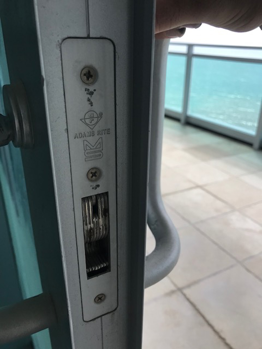 Adams Rite MS1850S-050 Hookbolt w/Plain Faceplate