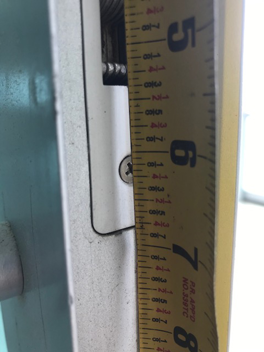 Adams Rite MS1850S-050 Hookbolt w/Plain Faceplate