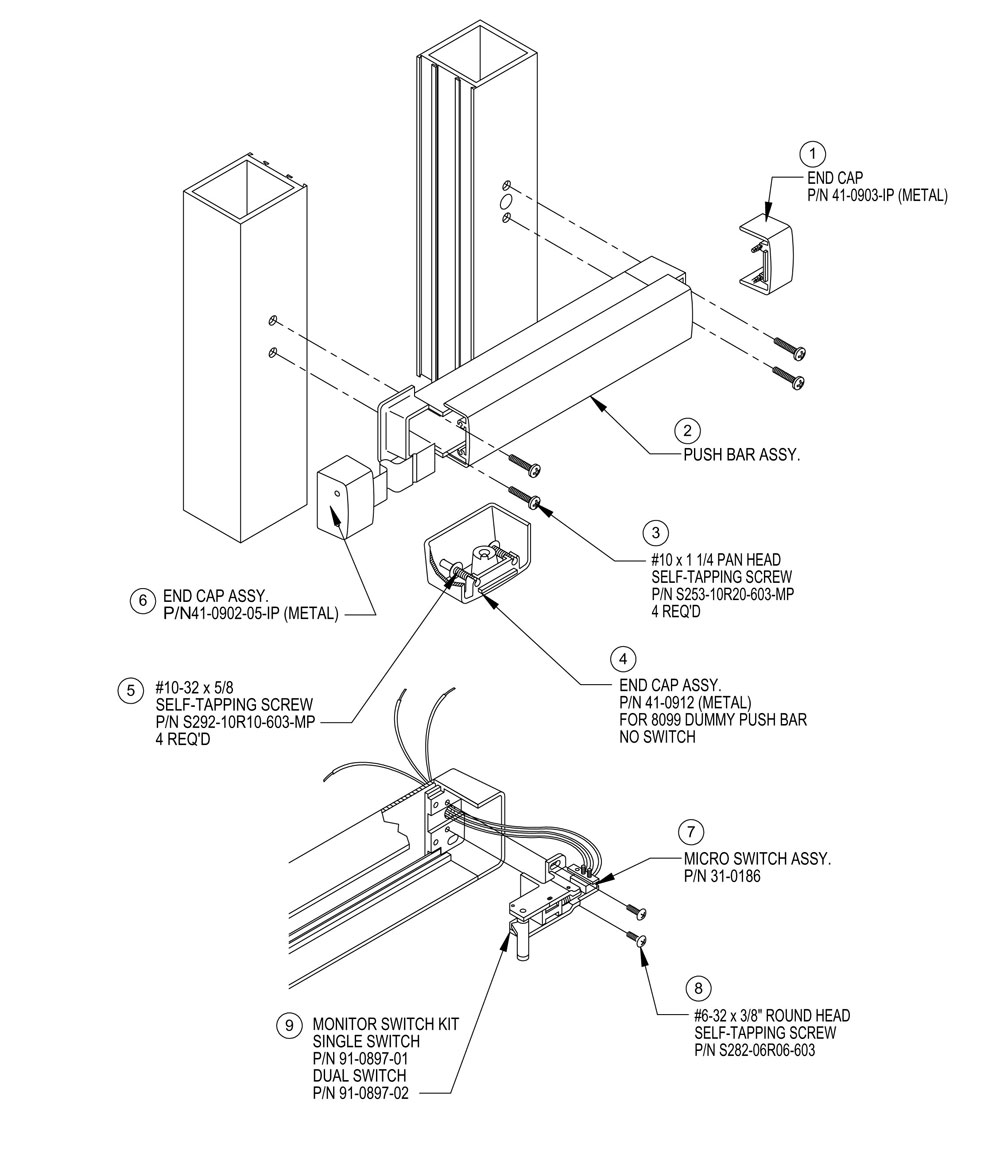 Adams Rite S292-10R10-603-MP #10-32X5/8 Self Tapping Screw