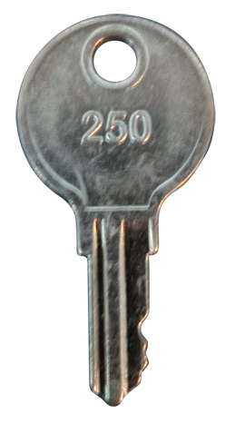 AJW HL100 Key only for the NTD-002 Coin Box Lock & Key