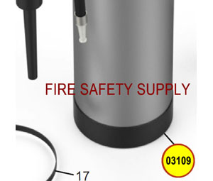 Amerex 03776 Amerex Extinguisher Parts - Foot Stand w/Post (Black ...