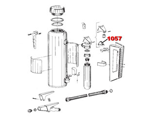 Ansul 1057 Rubber Cap (Cartridge Rec. Assembly)