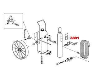 Ansul 3391 Wheeled Fire Extinguisher Parts - Label, Nitrogen Cylinder ...