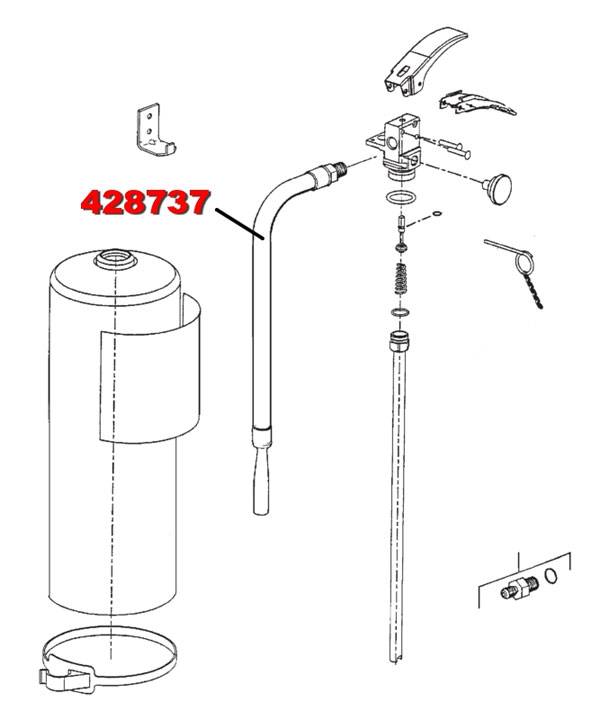 Ansul 428737 Ansul Sentry Parts - Hose and Nozzle Assembly (A20I)