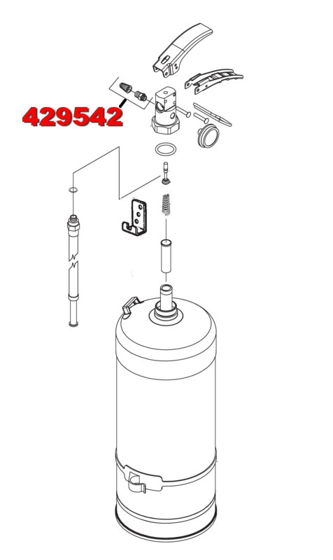Ansul 429542 Ansul Sentry Parts - Air Valve Assembly (W02-1)