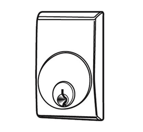 Adams Rite 8650-628 Cylinder Escutcheon