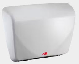 ASI 0195 Surface Mounted Sensor Hand Dryer With Cast Iron Cover - White