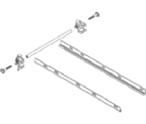 Blum BPZST550MH METABOX Lateral Stabilizer Set, 22" Drawer Length ...