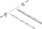 Blum BPZST550MH METABOX Lateral Stabilizer Set, 22" Drawer Length ...