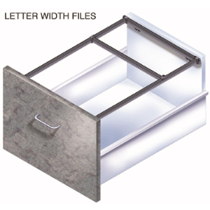 CompX TLFFSK2 File Drawer Frame System, Letter Kit System - Black Finish