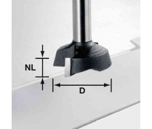 Festool FJ500368 Plane Router Bit for Edge Banding, 7mm Cutting Depth ...