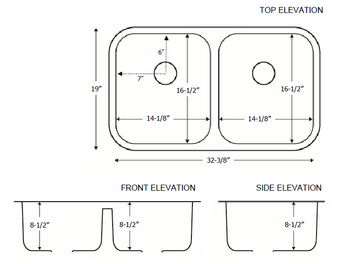 Karran KAE350-SS Edge Series Stainless Steel Sink