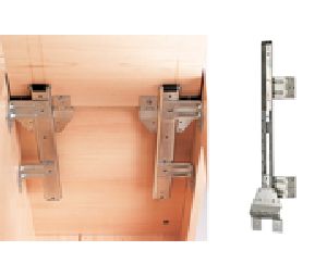 Knape & Vogt KV8050P-22 Overhead Flipper Slide, 22" Slide Length