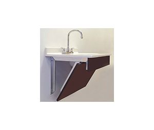 Rakks RNEH-1818-LV Vanity Support, 21-1/2" Height, 18" Depth, Mill Finish