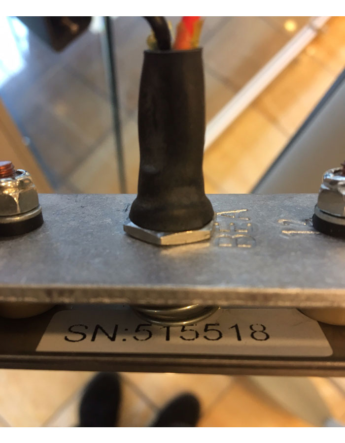 BEA 10PBJMS1 1 1/2" x 4 3/4" Jamb Stainless Push Plate with Blue ...