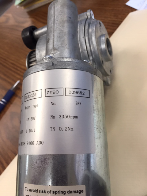 Besam R1003498 Low Energy Motor/Gearbox SW100 - Rebuilt