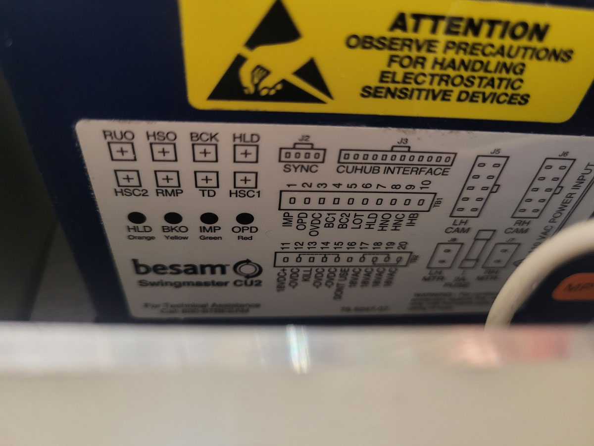Besam US02-0583-01R SW/M 900 CU2 Control - Rebuilt