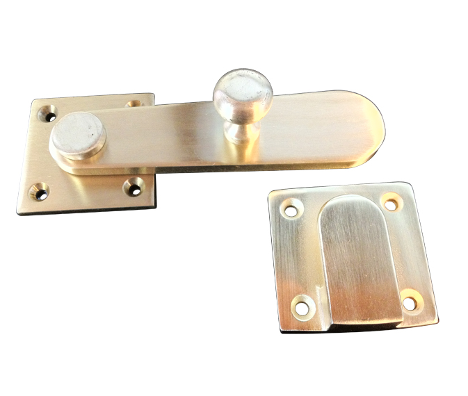 Bommer 15001-606 Throw Latch and Keeper-Satin Brass