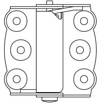 Bommer 2960-600 2.75x2.75in Screen Door Spring Hinge-Full Surface-Steel ...