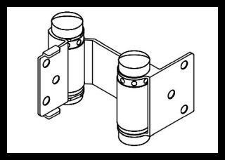 Bommer 1515-H-600 Louver Door Hinge with Hold Open Feature, Light Duty ...