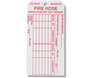 Brooks FHTAG Fire Hose Inspection Tag