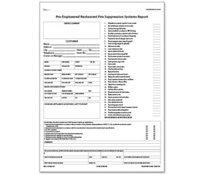 Brooks FLA100 Florida Pre-Engineered Systems Inspection Form - Pkg/100