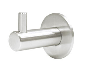 Cal-Royal CH04 US32D Satin Stainless Steel Cylindrical Single Coat Hook ...