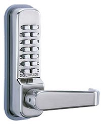 Codelocks CL415 Polished Brass Deadlatch with Passage Mode
