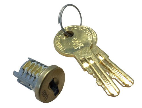 Compx TLLP200-100TA Master Keyed Lock Plug - Antique English, 100TA