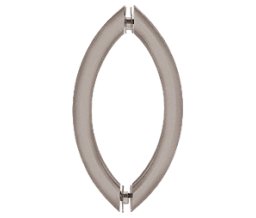 CRL CSH8X8BN Crescent Style Back-to-Back 8" Pull Handle Without Metal ...
