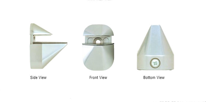 CRL DL631CH Adjustable 631 Series Shelf Bracket - Polished Chrome