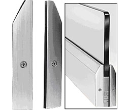 CRL DRSEC4TBS 4" Split Tapered End Cap - Brushed Stainless