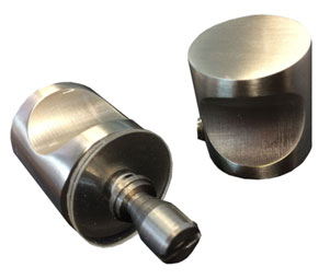 CRL SDK140BN Back-to-Back 140 Series E-Z Grip Knob - Brushed Nickel