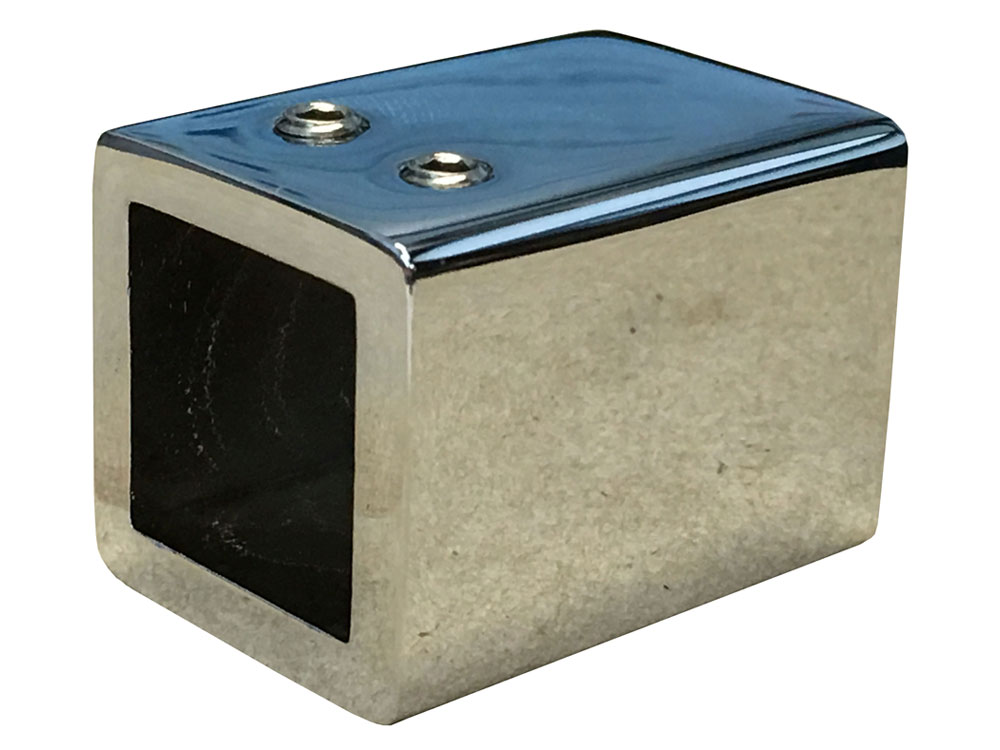 CRL SQ46CH Wall Mount Bracket for Square Bar - Polished Chrome