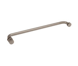 CRL TBCC18BN 18" Towel Bar With Contemporary Knob - Brushed Nickel