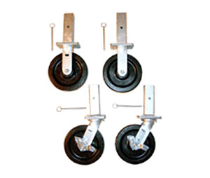 CRL 2404479 8" Diameter Caster Kit with Mounting Posts and Quick ...