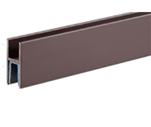 CRL D1611DU 12' Aluminum H Bar with Plastic Liner for Pass-Thru Windows ...